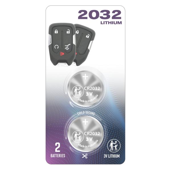 商品名: (2パック) CR2032 2032 リモートキー FOB OEM 2015-2021+用 シボレー GMC サバーバン、シルバラード、タホ、アカディア、シエラ、ユーコン、テレイン スマートキー ケースシェルに適合 (FCC ID...