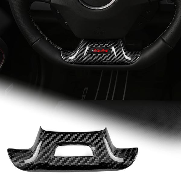 商品名:  AIRSPEED for Camaro Steering Wheel Chin Frame Cover Carbon Fiber Steering Wheel Cover Interior Trim Accessories Co...