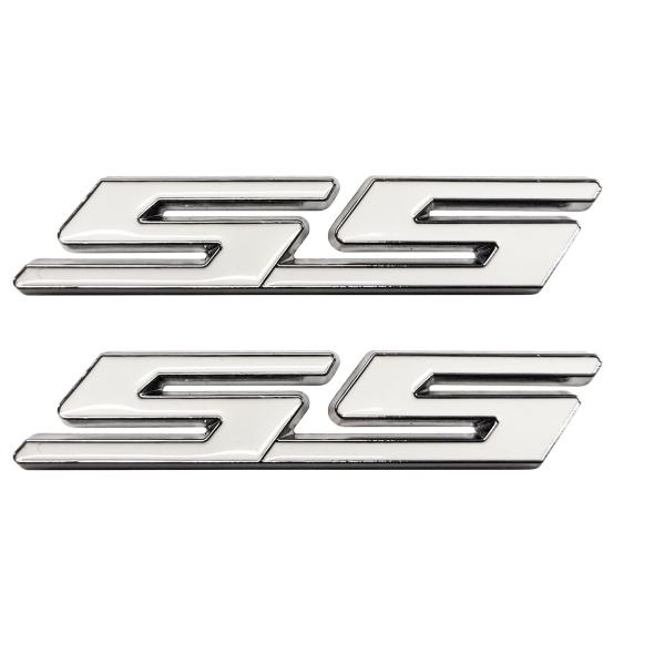 商品名:  2X SS Emblems Metal 3D Side Fender Trunk Badge Decal Sticker Logo Replacement for SS Series Truck Car (White)ブランド:...