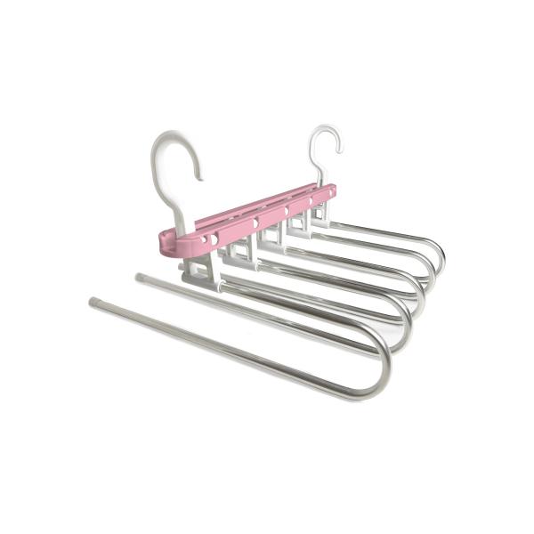 商品名:  5 Tier Multi-Functional Space Saving Pants Hangers for Hanging Pants, Scarfs, Belts, Shirts, Etc. (Multiple Colors...