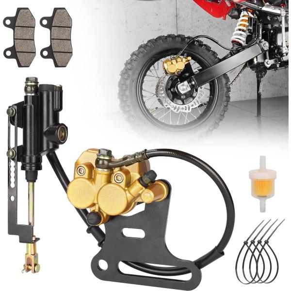 商品名12mm リアディスク 油圧キャリパーブレーキ マスターシリンダー スペアブレーキパッド付き 50cc 70cc 90cc 110cc 125cc 140cc 150cc SSR Taotao Baja Coolster Roketa...