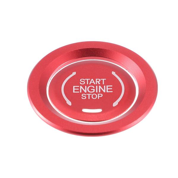 商品名: ABSOPRO カーエンジンスタート イグニッションボタンカバートリム キャデラックCT4 XT4 XT6 CT5用 アルミニウム合金 レッド A ABSOPRO Car Engine Start Ignition Button ...