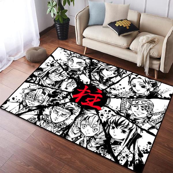 商品名:  Cool Anime Rug Thickened Non-Slip Large Area Rug Locking Edge, Cartoon Floor Door Mats Carpet for Bedroom Living R...