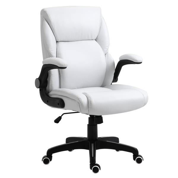 商品名:  Leather Executive Office Chair- Ergonomic High Back PU Home Computer Desk Chair with Padded Flip-up Arms, Adjustab...