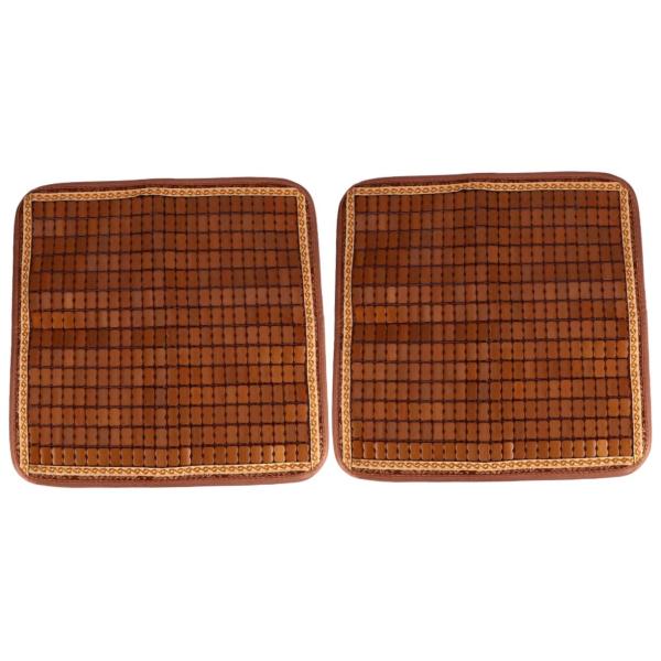 商品名:  ORFOFE 2 pcs Bamboo mat Square Bath mat car seat Cushions car seat mat Bamboo Square Chair Cushion Automotive seat...