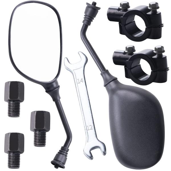 商品名: MRELC ATVミラー 8MM10MM ATV リアビューミラー オートバイミラー 7/8インチハンドルバーマウント付き スクーター スノーモービル モービル 電動自転車対応 360度ボールタイプ調整 MRELC ATV Mir...