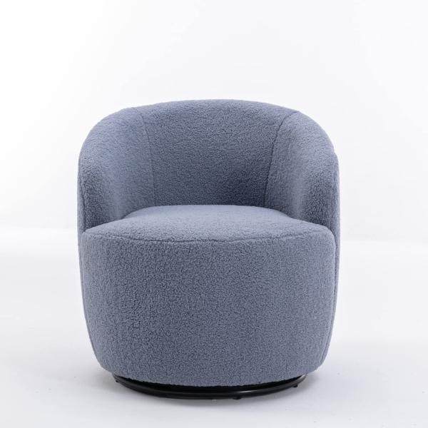 商品名:  Teddy Boucle Swivel Accent Round Barrel Chair Upholstered Armchair Indoor 360° Swivel Lounge Chair Leisure Chair S...