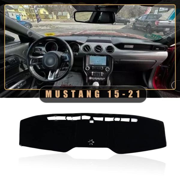 商品名:  Tcxdioo Car Auto Dashboard Cover for Ford Mustang 6th Gen 2015 2016 2017 2018 2019 Dashmat Pad Carpet Dash Mat…ブラン...