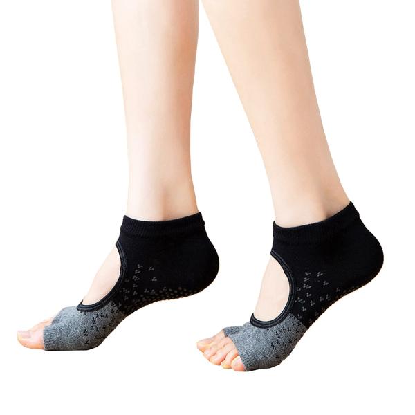 商品名:  JCZANXI Yoga Socks with Grips for Women, Non Slip Grip Toeless Socks for Yoga, Pilates, Barre, Dance, Ballet (Grey...