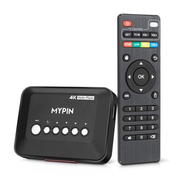 商品名:  4K@30hz HDMI TV Media Player with HDMI/AV Output, Digital MP4 Player for 14TB HDD/ 512G USB Drive/SD Card/H.265 MP...