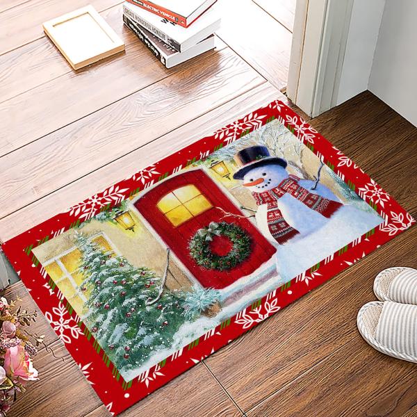 商品名:  Doormat Indoor Entrance Home Decor Door Mat 20 x 31.5 Inch, Christmas Snowman Floor Rugs for Kitchen, Bathroom, Re...