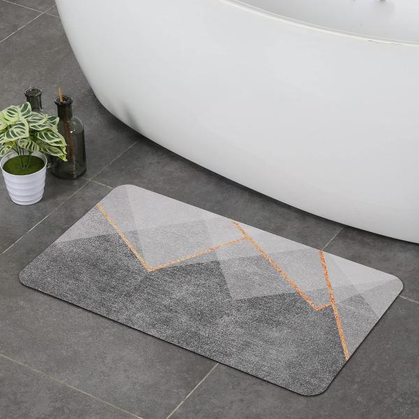 商品名:  Stiio Bath Mat Rug, Super Absorbent Quick Dry Non-Slip Thin Bathroom Rugs, Easy Clean Washable Bathroom Floor Mat ...