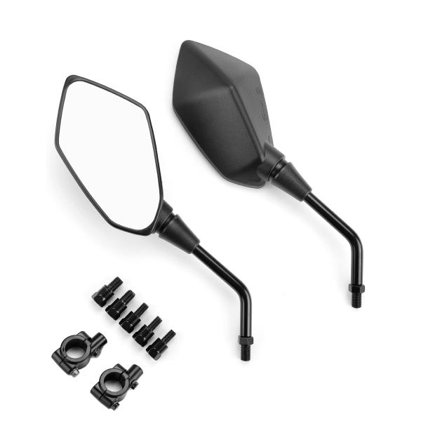 商品名:  KEMIMOTO Universal Motorcycle Mirrors, Convex Handlebar Rear View Side Mirror with M8 M10 Bolt, Compatible with Bi...