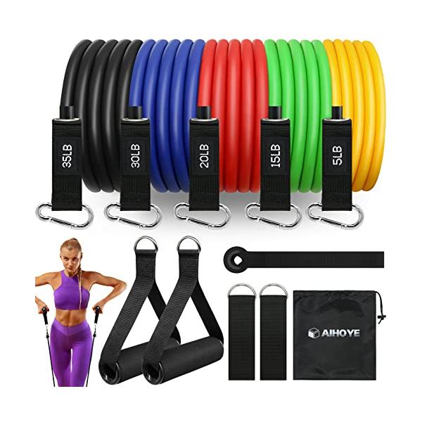 商品名: レジスタンスバンドセット ワークアウト レジスタンスバンド ハンドル付き ストレッチバンド エクササイズバンド ワークアウトバンド エクササイズバンド エクササイズ用レジスタンスバンド ワークアウトバンド Ligas para H...