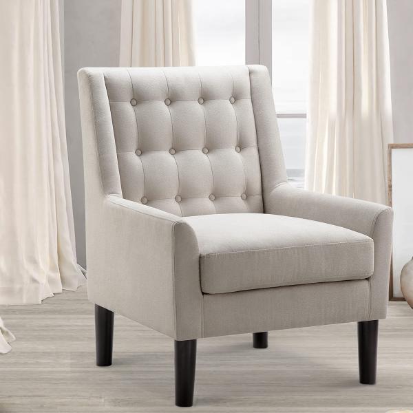 商品名:  Rosevera Maci Accent Chairs,Mid Century Modern Armchair for Living Room Comfy Seat for Bedroom Apartment,Easy Asse...