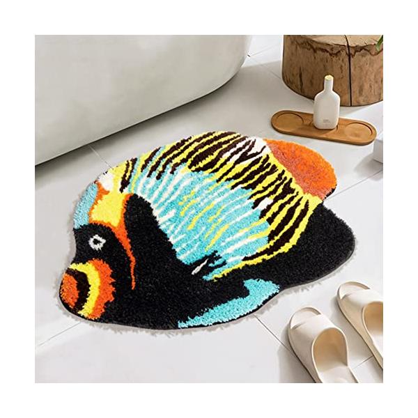 商品名:  UNIBATH Cute Bath Mat for Bathroom Non Slip Small Bathroom Rugs Aesthetic Kids Nursery Playroom Tropical Themed De...