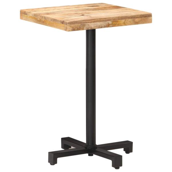 商品名:  Tidyard Bistro Table Rough Mango Wood Tabletop Bar Table with Iron Base Counter Height Pub Table for Kitchen, Dini...