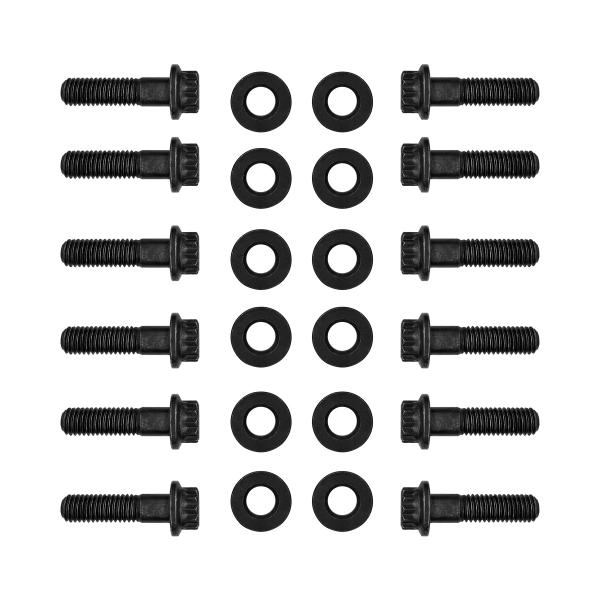 商品名: Chromoly ヘッダーボルトキット シボレージェネレーションIII シボレーLSシリーズ交換用 4.8 5.3 6.0 6.2リットル 幅3/8インチ 12個セット # 134-1202 Chromoly Header Bol...
