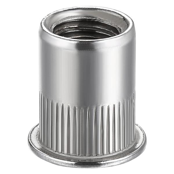 商品名: Wencil on リベットナット 1/4インチ-20UNC 100個 ステンレススチール 304仕上げ フラットヘッド リベットナット ねじ込みインサート ナット ローレットボディ Wensilon Rivet Nut 1/4"...