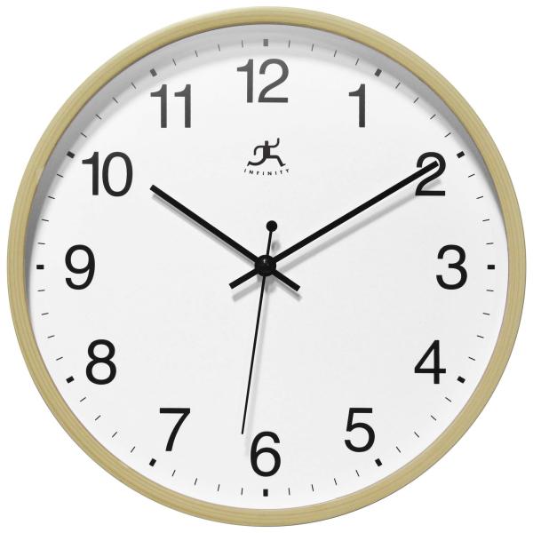 商品名: Infinity Instruments モダンウッド仕上げ 壁掛け時計 ミッドセンチュリー モダンデザイン 家庭やオフィスに最適 10インチ オーク Infinity Instruments Modern Wood Finish...