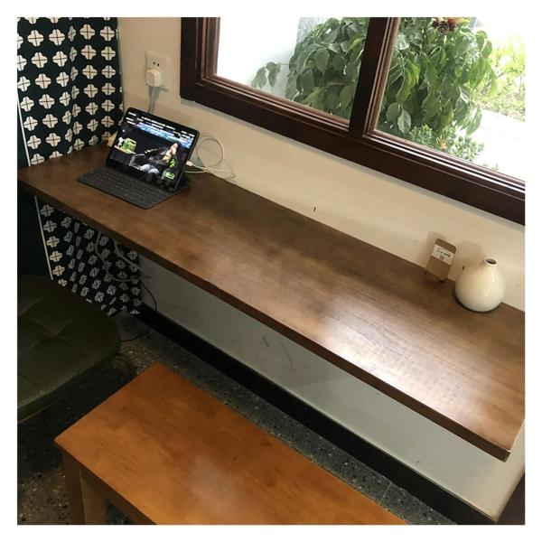 商品名: ウォールマウントテーブル 折りたたみ式ラップトップデスク 折りたたみ作業テーブル ドロップリーフテーブル ウォールライティングデスク コンピュータデスク 省スペース用 (Color : Natural, Size : 30x80c...