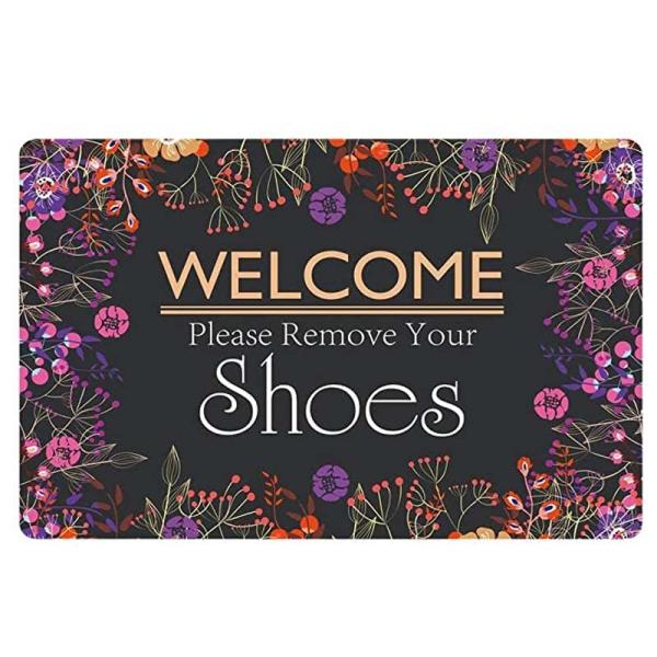 商品名:  Door Mat Welcome Please Remove Your Shoes Welcome Non-Slip Mats Funny Doormat Decor for Bathroom Kitchen Front Por...