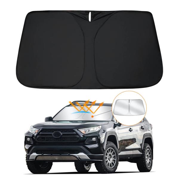 商品名:  D-Lumina Windshield Sun Shade for 2013 2014 2015 2016 2017 2018 Toyota RAV4, Foldable Front Sun Visor Protector Bl...