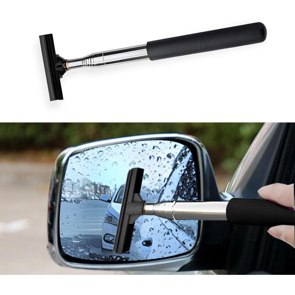 商品名Patonu Car Rearview Mirror Wiper, Telescopic bracket manual Auto Mirror Squeegee Cleaner,38.6 inch Car Glass Removal ...