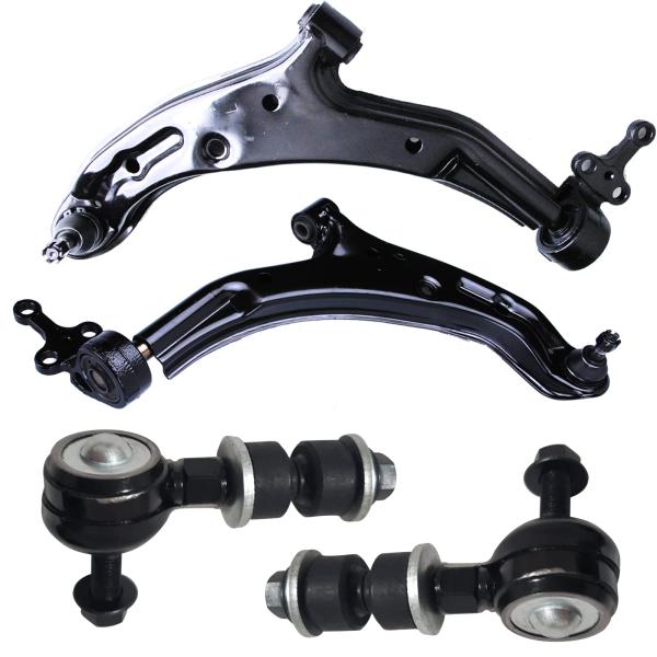 商品名:  HHCM 4pc Front Lower Control Arm with Ball Joint Assembly + Front Sway Bar Link Kit K620358 K620359 K9543 for Niss...
