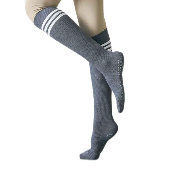 商品名:  JCZANXI Non Slip Stripe Yoga Socks with Grips for Pilates,Yoga, Barre, Fitness, Workouts- 2Pairs (Black/Gray)ブランド:...