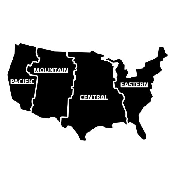 商品名: The Geeky Days US Time Zones 壁掛け時計 アメリカ地図 複数のタイムゾーン アクリル 壁時計 オフィス リビングルーム 愛国心 USA ホームデコレーション The Geeky Days US Time...