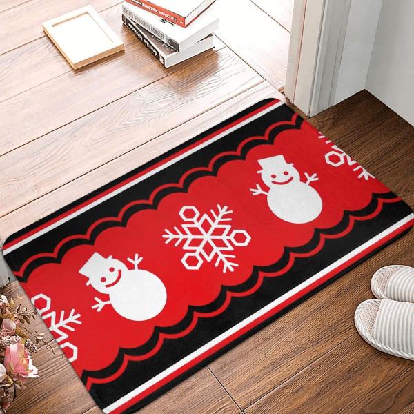 商品名:  Door Mat 24 X 16 Inch Snowman Merry Christmas Indoor Outdoor Entrance Doormat Non Slip Welcome Funny Kitchen Bedro...