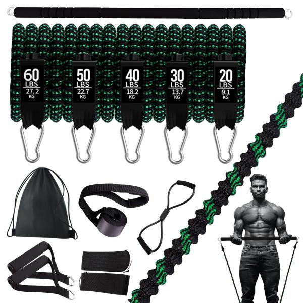 商品名:  KRIXAM Pilates Bar Kit with Resistance Bands(200lbs), Durable Pilates Bar Kit for Men Women, Portable Pilates Equi...