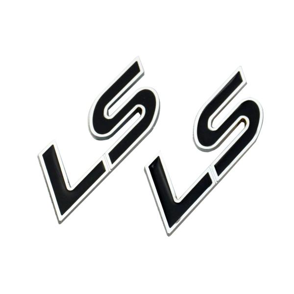 商品名:  2X LS Emblems 3D Metal Badges Nameplate Left &amp; Right Fender Door Rear Trunk Logo Sticker for Universal Cars Tr...