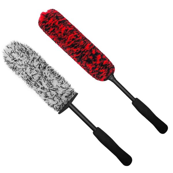商品名:  YeewayVeh Car Wheel Brush, 2 Pack Soft Lightweigh Microfiber Wheel Brush and Wool Fiber Wheel Brushes Cleaning Too...