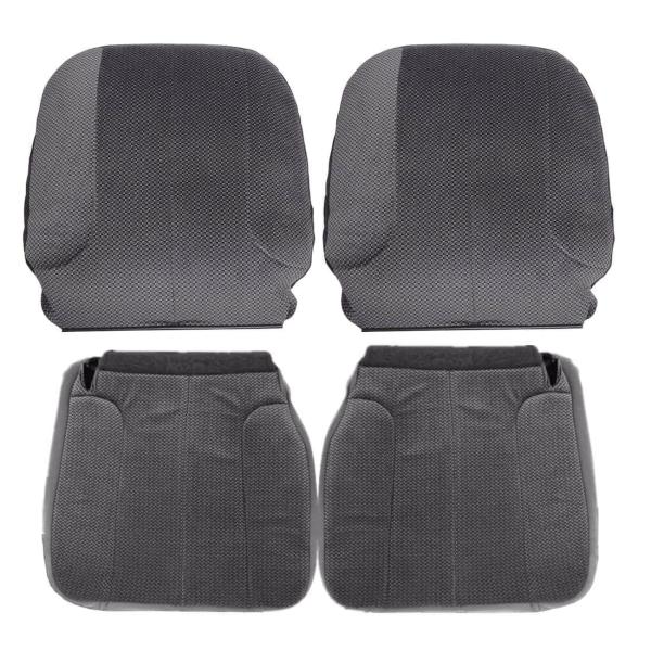 商品名: GXARTS 運転席と助手席側下部交換用シートカバー&amp;トップリーンバッククロスシートカバー グレー ダッジ・ラム 1500 2500 3500 2003 2004 2005 SLT SLT Plus Sport 4X4 2...