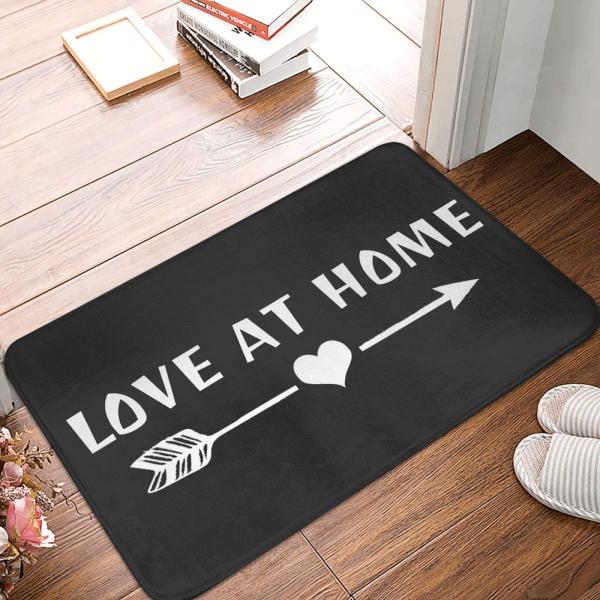 商品名:  Door Mat 24 X 16 Inch Love at Home Funny Indoor Outdoor Entrance Doormat Non Slip Welcome Funny Kitchen Bedroomブラン...