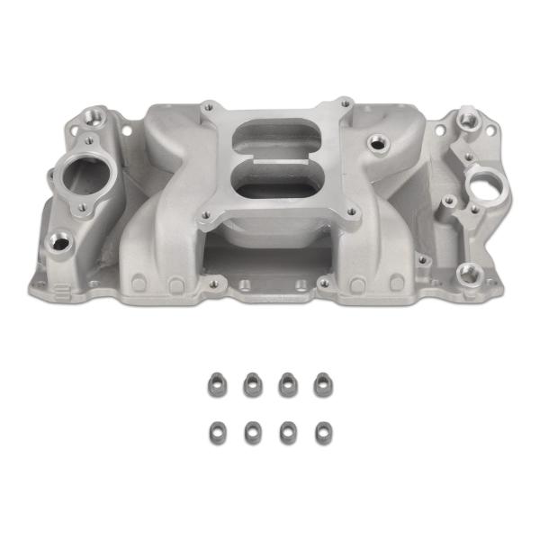 商品名: FGJQEFG インテークマニホールド デュアルプレーンサテン 1956-1986 SBC スモールブロック Chevy 265 350 400に対応 FGJQEFG Intake Manifold Dual Plane Sati...