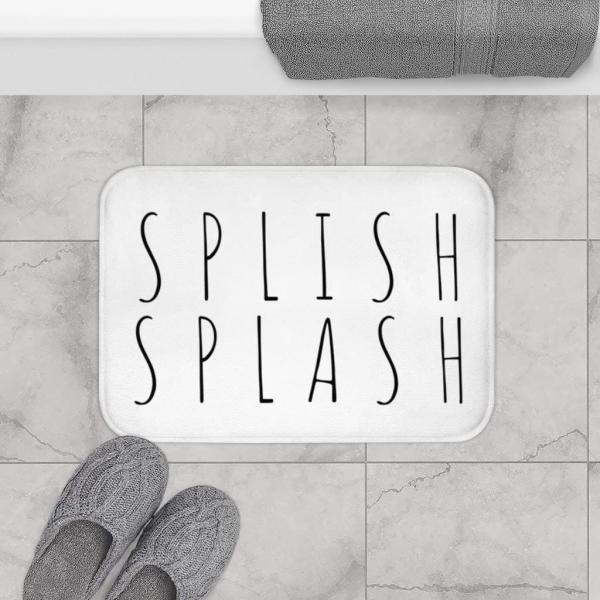 商品名:  Splish Splash Bathroom Rug Mat, Extra Soft and Absorbent Microfiber Bath Rugs, Non-Slip Plush Bath Carpet, Bath Ma...