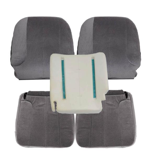 商品名:  GXARTS Driver and Passenger Side Bottom Replacement Seat Cover and Top Lean Back Cloth Seat Cover Gray Fit for Dod...