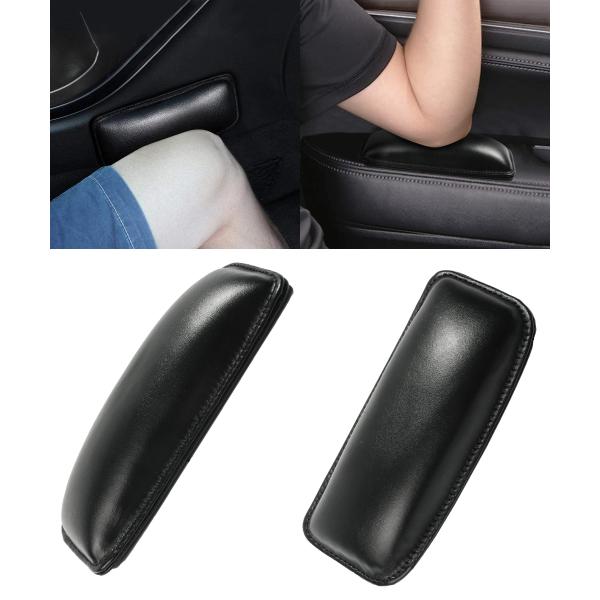 商品名: YAKEFLY (ヤケフライ) ソフトカーセンターコンソール 膝脚肘クッションパッド ユニバーサルレザー 車のアームレスト枕 車の膝クッション 肘枕 太ももサポート 快適枕 自動車用インテリアアクセサリー 2個パック YAKEFL...