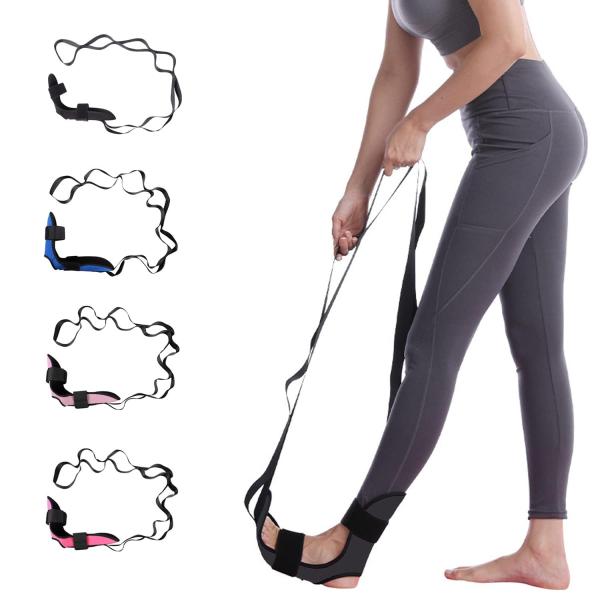 商品名: Lushnessu 多機能フットストレッチストラップ 足底筋膜炎 アキレス腱炎 脚の筋肉痛を緩和 ダンサー フィットネス ヨガ愛好家に最適 (ブラック) Lushnessu Multi-functional Foot Stretc...