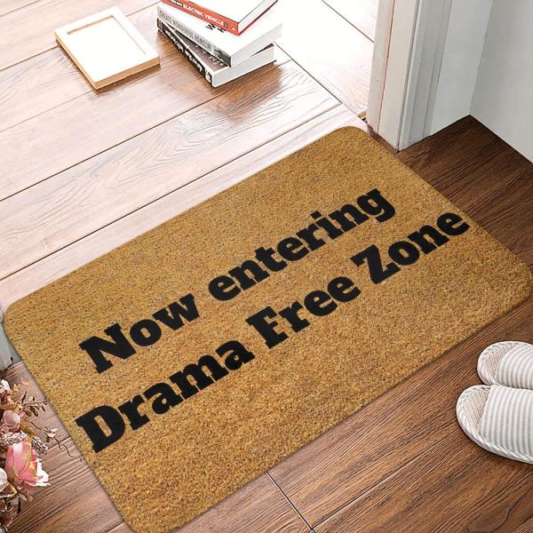 商品名:  Door Mat 24 X 16 Inch and 32 X 20 Inch Now Entering Drama Free Zone Funny Indoor Outdoor Entrance Doormat Non Slip...