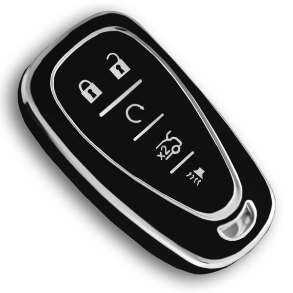 商品名:  WORCAS Soft TPU Key Fob Cover Case Compatible with Chevrolet 5 Buttons Equinox Malibu Cruze Tahoe Camaro Traverse ...