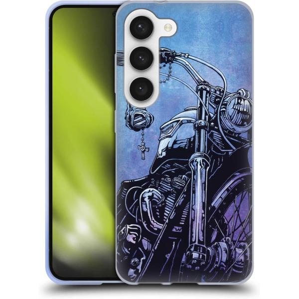 商品名Head Case Designs Officially Licensed David Lozeau Motorcycle Skeleton Grunge Soft Gel Case Compatible with Samsung G...