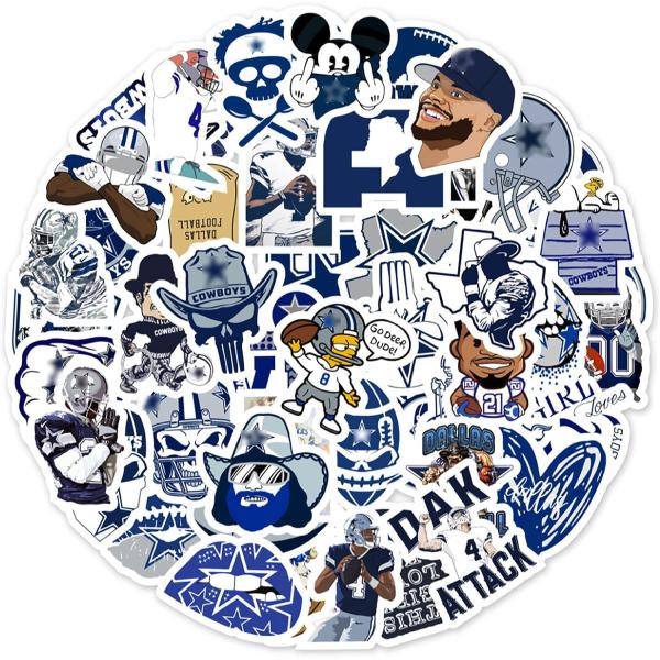 商品名50 PCS Football Stickers for Water Bottle, Laptop, Bicycle, Computer, Motorcycle, Travel Case, Car Decal Decoration S...