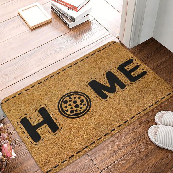 商品名:  Door Mat 24 X 16 Inch and 32 X 20 Inch Home Text with Pizza Pattern Indoor Outdoor Entrance Doormat Non Slip Welco...