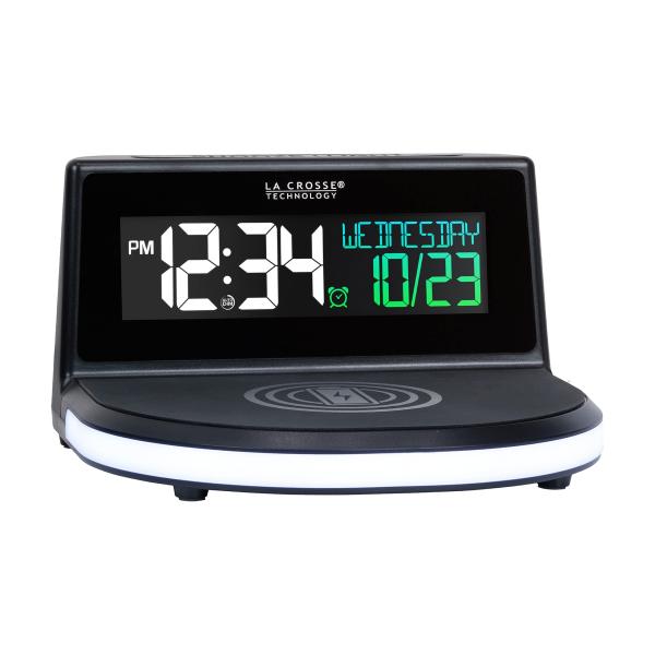 商品名:  La Crosse Technology 617-148V2 Qi-Certified Wireless Charging Alarm Clock with Glowing Light Baseブランド: La Crosse T...