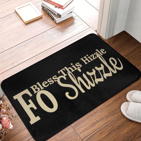 商品名:  Door Mat 24 X 16 Inch Bless This Hizzle Fo Shizzle Funny Indoor Outdoor Entrance Doormat Non Slip Welcome Funny Ki...