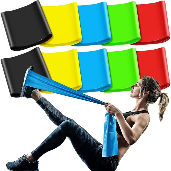 商品名Honoson 10 Pcs Resistance Bands for Working Out Women Men Exercise Workout Bands Physical Bands with 5 Resistance Lev...